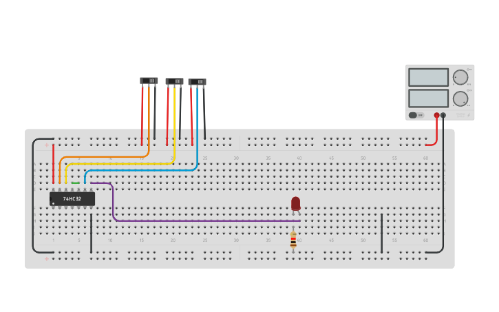 Circuit design PROVA - 3 QUESTAO - Tinkercad