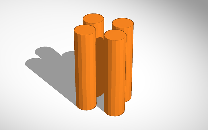 3D design Rubberband gun pins only - Tinkercad