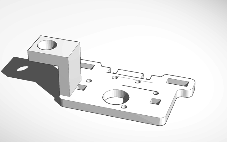 3D design Printerbot LC v1 leveling sensor base plate | Tinkercad