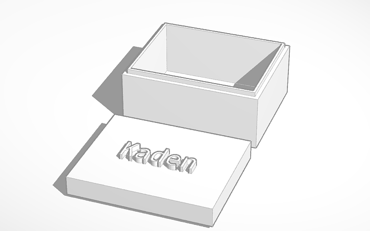 3d Design Box And Lid Tinkercad