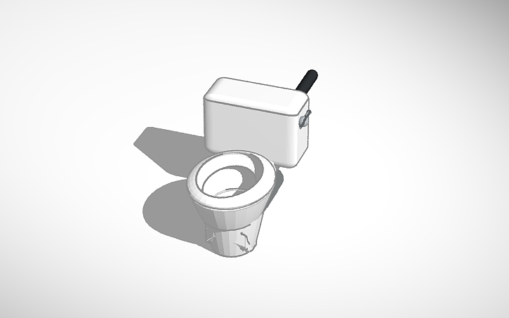 3D design Toilet - Tinkercad