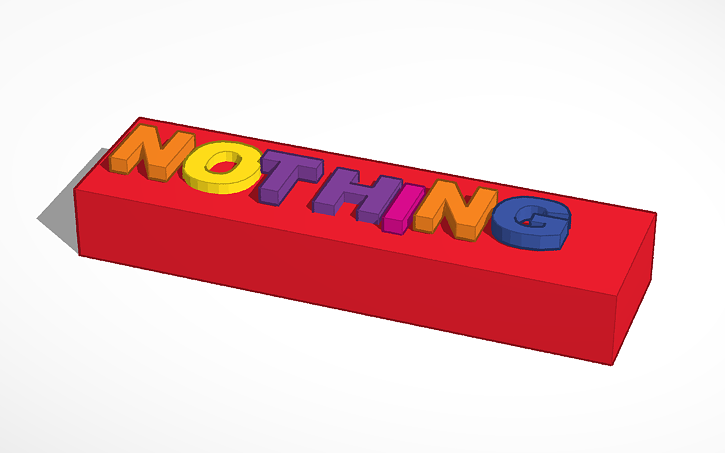 3D design nothing | Tinkercad