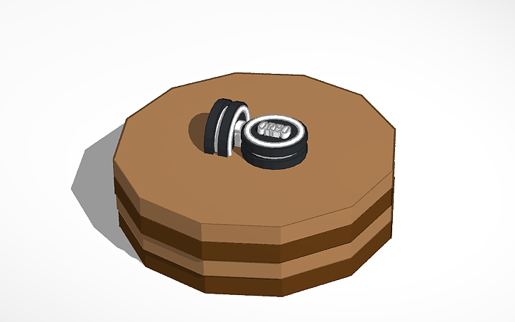 3D design OREO CAKE - Tinkercad