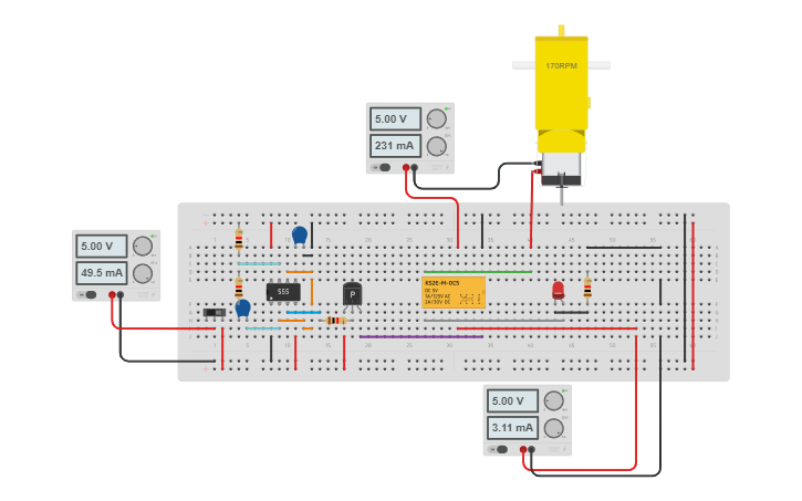 Circuit design PNP+DPDT+LOAD=CIRCUIT | Tinkercad