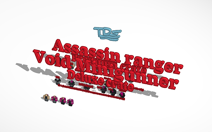 3D design Custom TDS skin ideas (WIP) [Void Minigunner] - Tinkercad