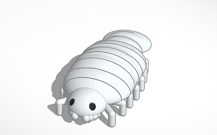 3D design cymothoa exigua(tongue-eating louse) - Tinkercad
