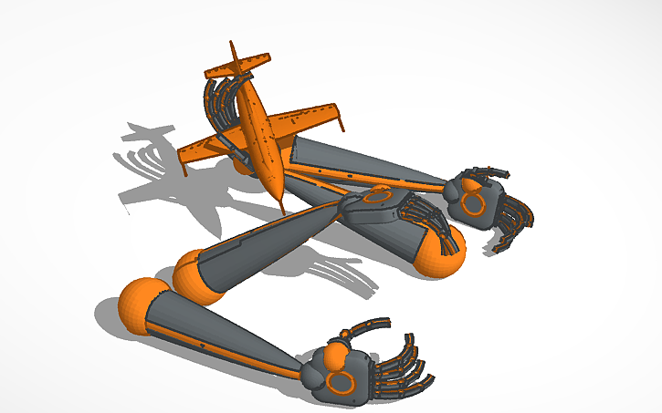 3D design Robotic hand - Tinkercad
