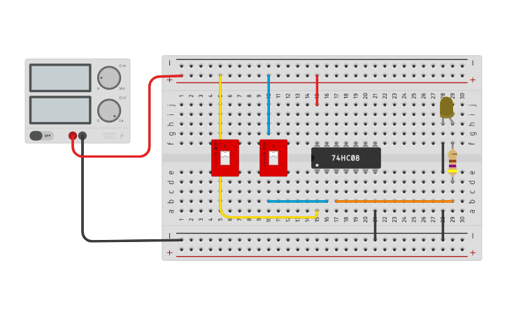 Circuit design Practica 1, circuito1 | Tinkercad Circuit design Practica 1, circuito1 | Tinkercad