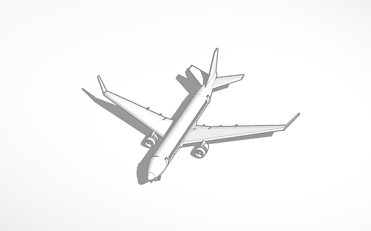 3D design B737-800 - Tinkercad