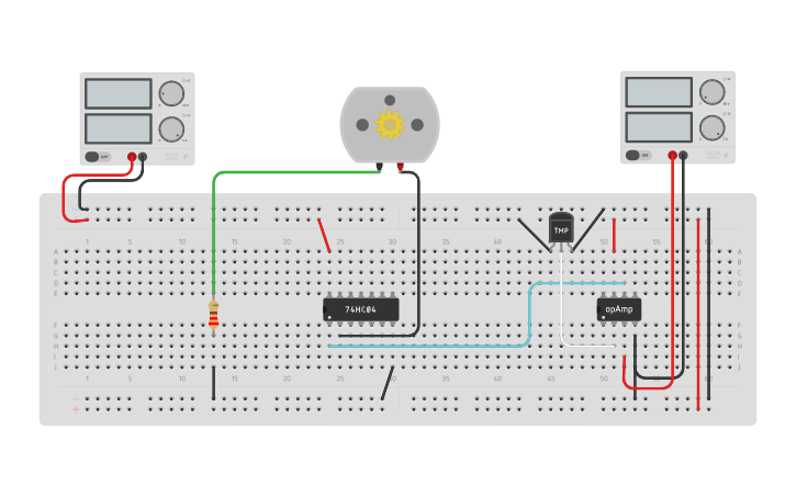 Circuit design Automatic Fan Controller | Tinkercad