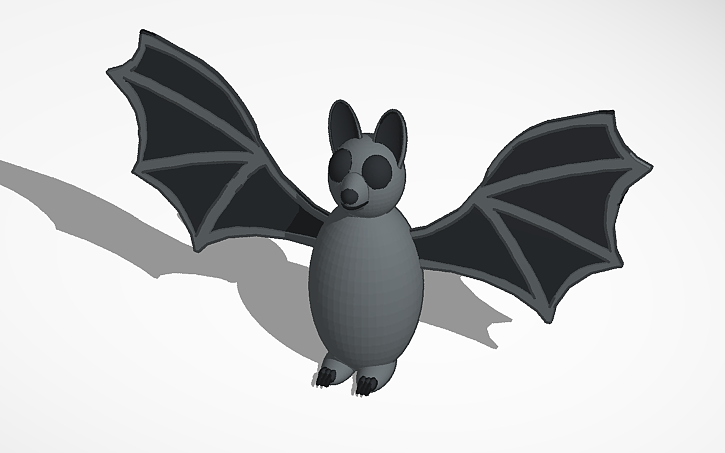 3D design Bat tinktober - Tinkercad