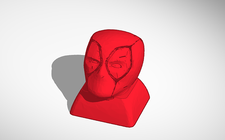3D design DeadPOOL - Tinkercad