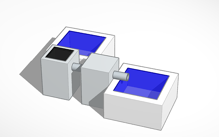 3D design water purification room for CREST | Tinkercad