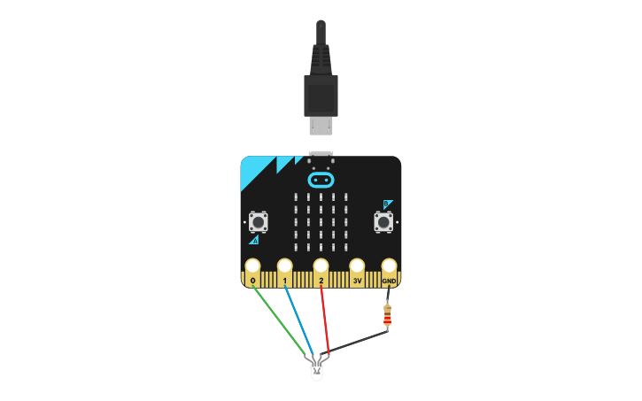 Circuit design MicroBit Experiment - Tinkercad