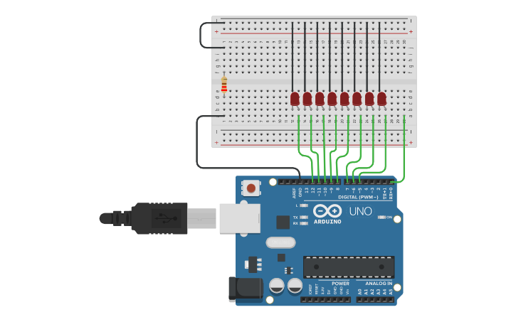 Circuit design Lab 3 Building a Binary Counter - Tinkercad