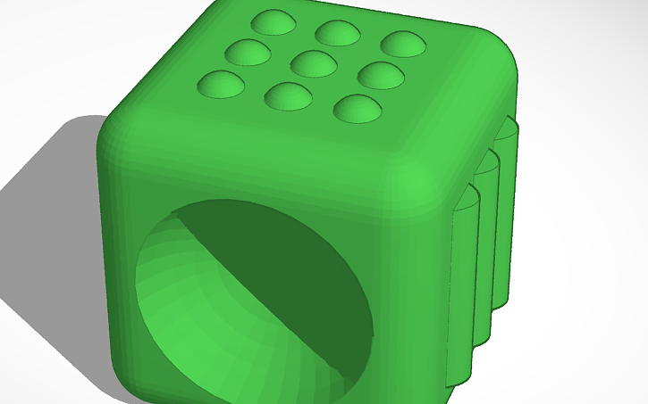 3D design Fidget Cube - Tinkercad