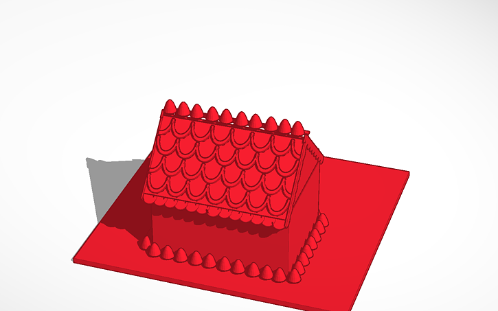 3d Design Gingerbread House Tinkercad