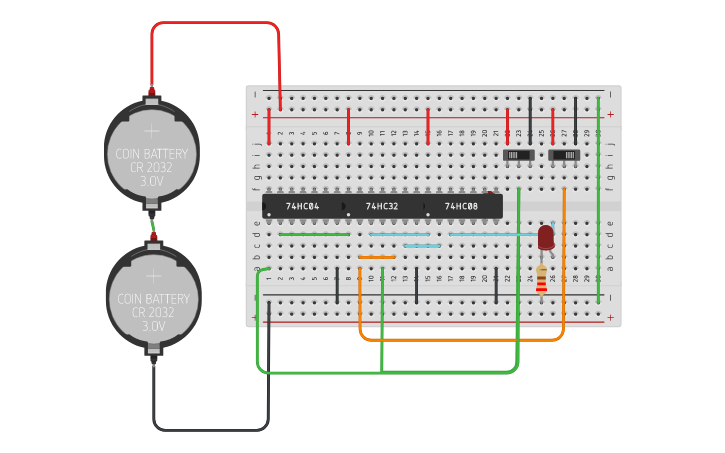 Circuit design Simplificação | Tinkercad