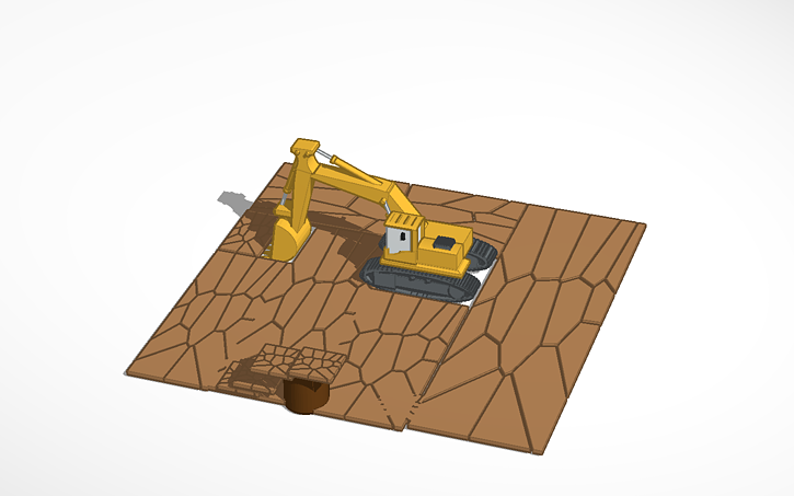 3D design digger - Tinkercad