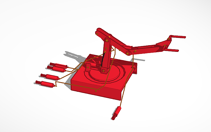 3D design Copy of Rough Model of Hydraulic Arm (WIP) - Tinkercad