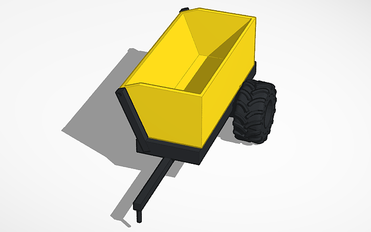 3D design 1/64 Scale Silage Dump Wagon - Tinkercad