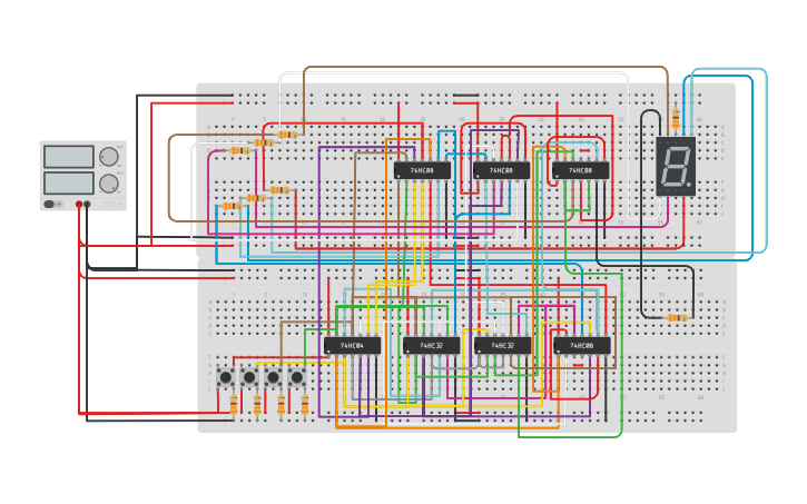 Circuit design Project Logic 1 - Tinkercad