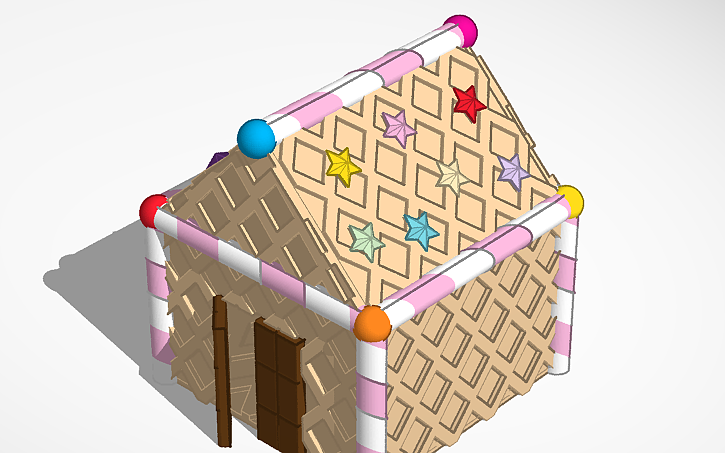 3D design CANDY HOUSE - Tinkercad