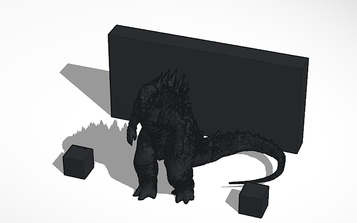 3D design Godzilla - Tinkercad