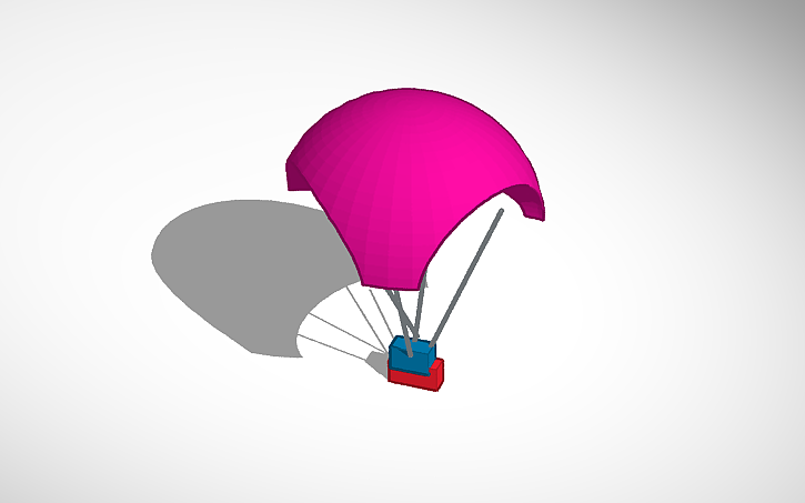 3D design Parachute - Tinkercad
