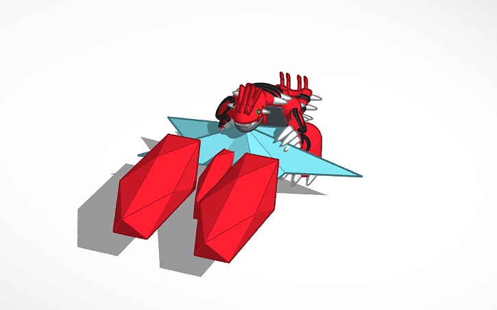 3D design Groundon - Tinkercad