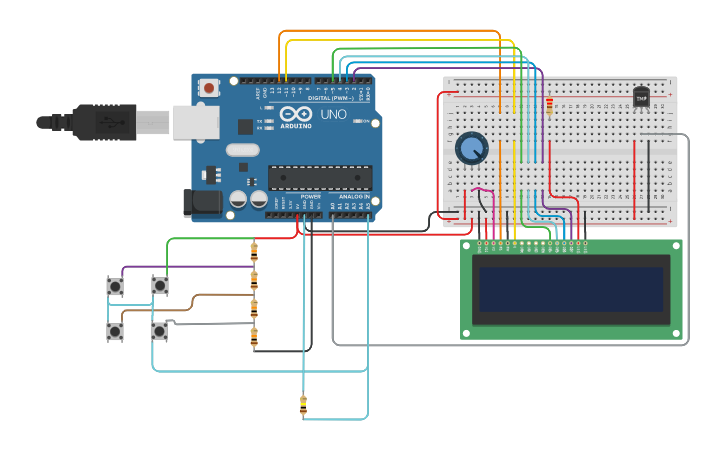 Circuit Design Copy Of Atividade 4 Arduino Lcd Temperatura Tinkercad