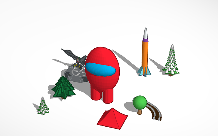 3d Design Massive Amongus Tinkercad