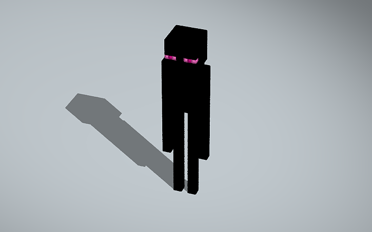 3D design Minecraft enderman. - Tinkercad