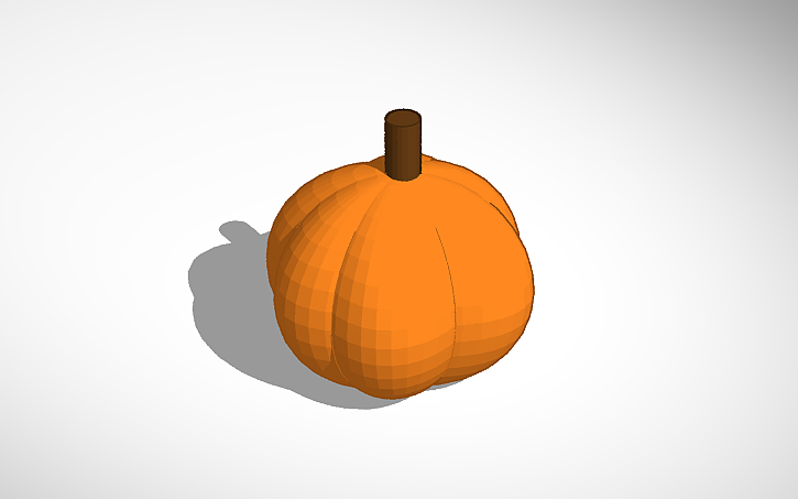 3D design Pumpkin - Tinkercad