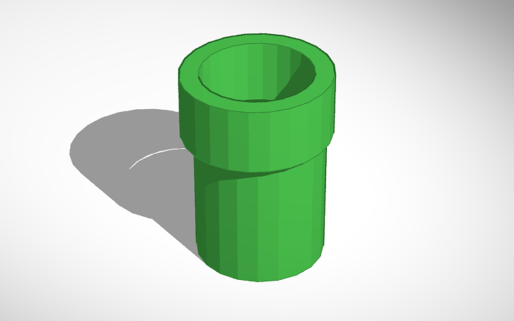 3D design Mario pipe - Tinkercad