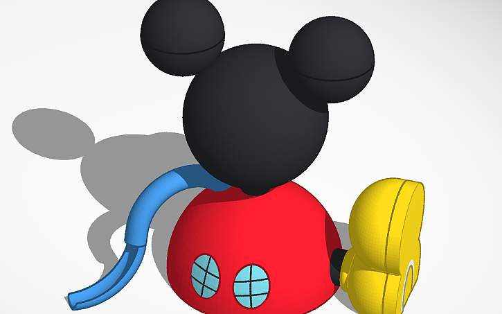 3D design Mickey Mouse Clubhouse (Unfinishes) - Tinkercad