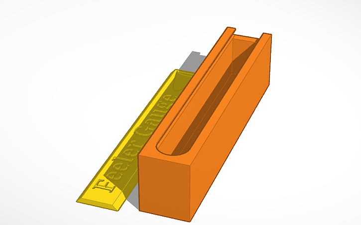 3D design Feeler Gauge Storage Box - Tinkercad