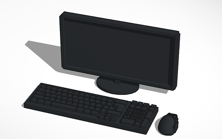 3d Design Monitor Tinkercad