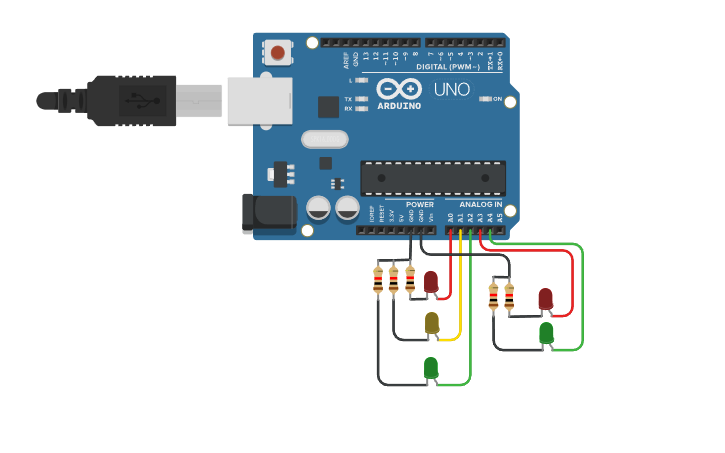 Circuit design Copy of Atividade E5_Mod_1 - Tinkercad
