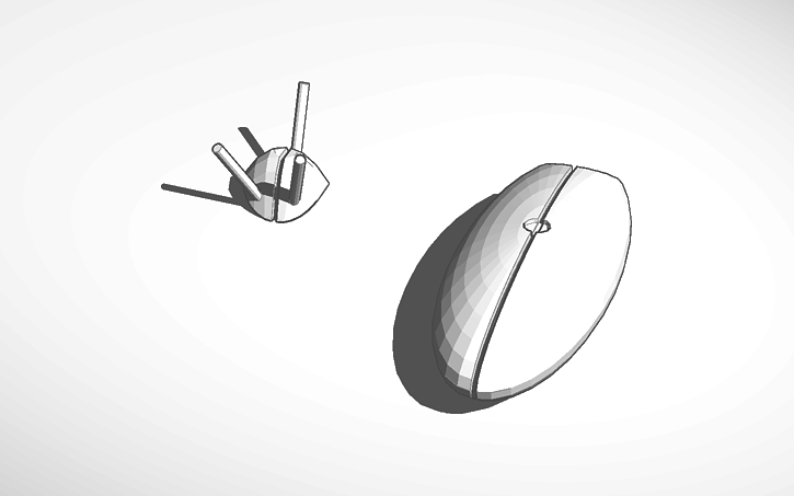 3D design Printable Portal Turret - Tinkercad