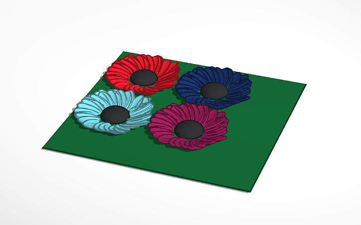 3D design My little flower garden 🌸 - Tinkercad