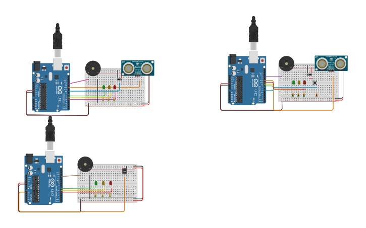 Circuit Design Ultra Sensor Tinkercad