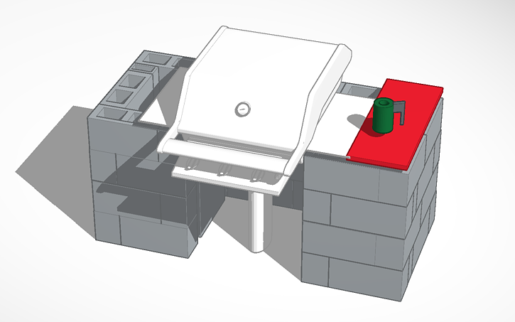 3D design BBQ - Tinkercad