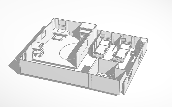 3D design Medical room design - Tinkercad