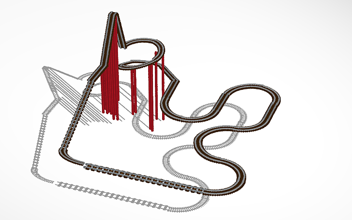 3D design roller coaster - Tinkercad