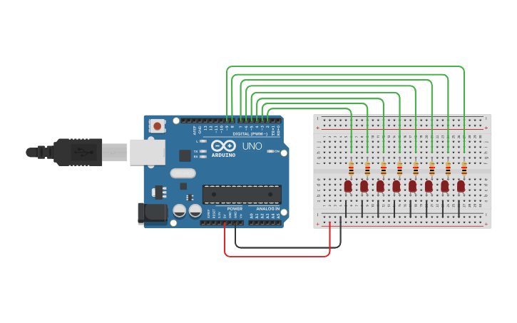 Circuit design while loop - Tinkercad