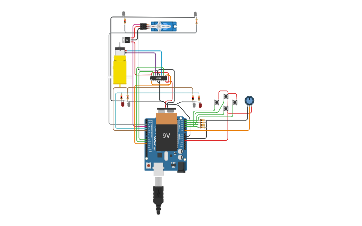 Circuit design PROJETO CARRO DRIVE-BY-WIRE GAME CONTROL - Tinkercad