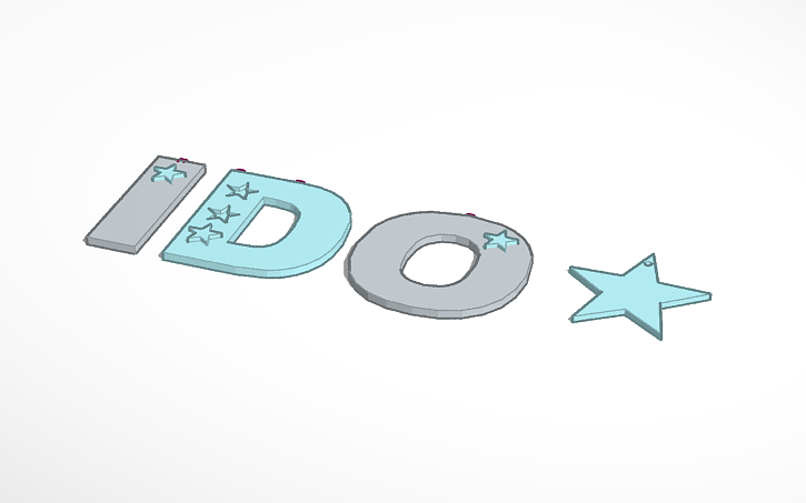 3D design ido D star - Tinkercad