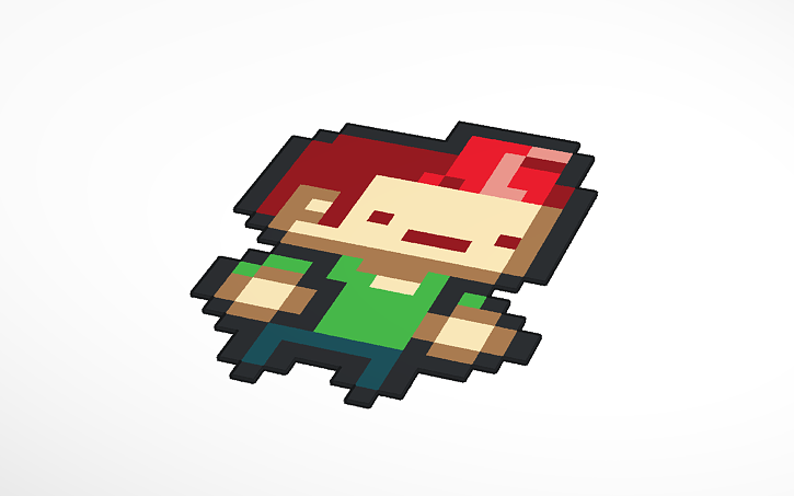 3D design gungeon pilot sprite | Tinkercad