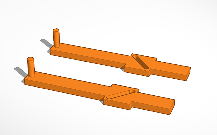 3D design LGB Throw Arms for parallel actuators (no switch stand ...